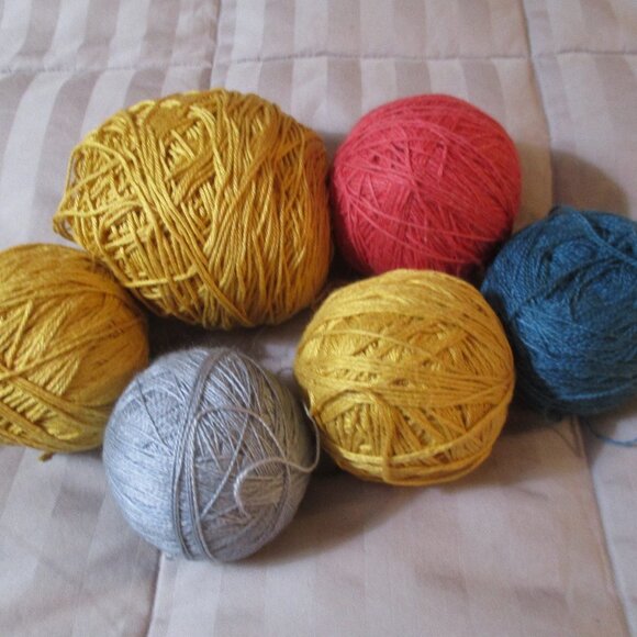 Unbranded | Office | Lot Of Multi Colored Yarn Balls Knitting Crafts ...